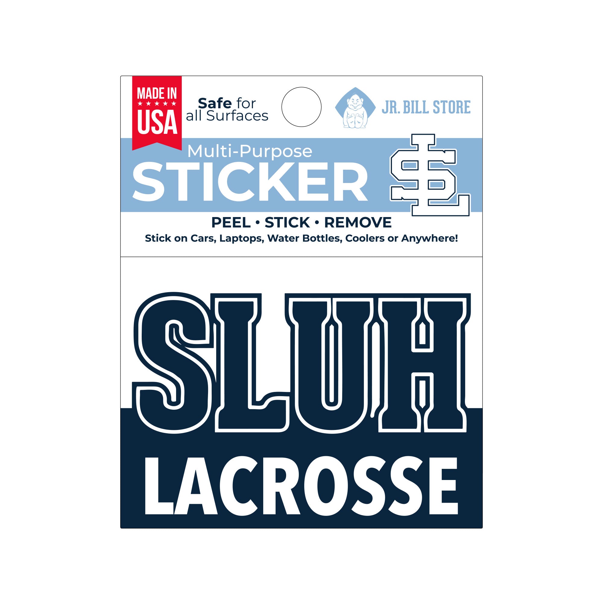 SLUH Lacrosse 3" x 4" Vinyl Sticker – JR. BILL STORE