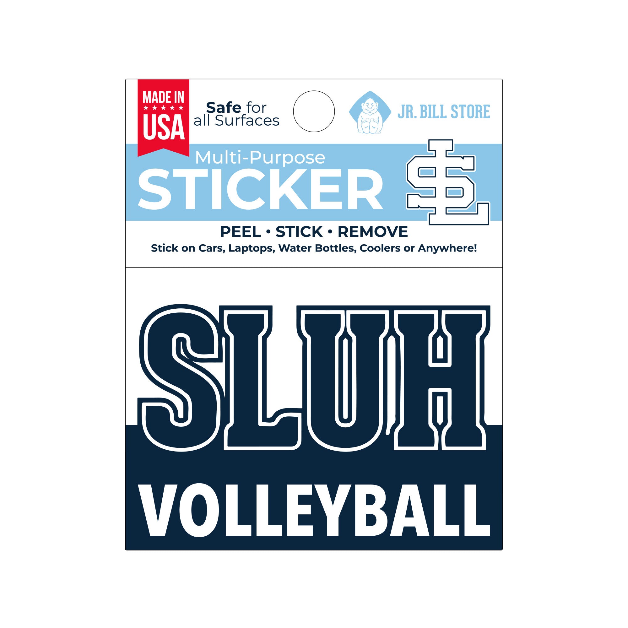 SLUH Volleyball 3" x 4" Vinyl Sticker – JR. BILL STORE