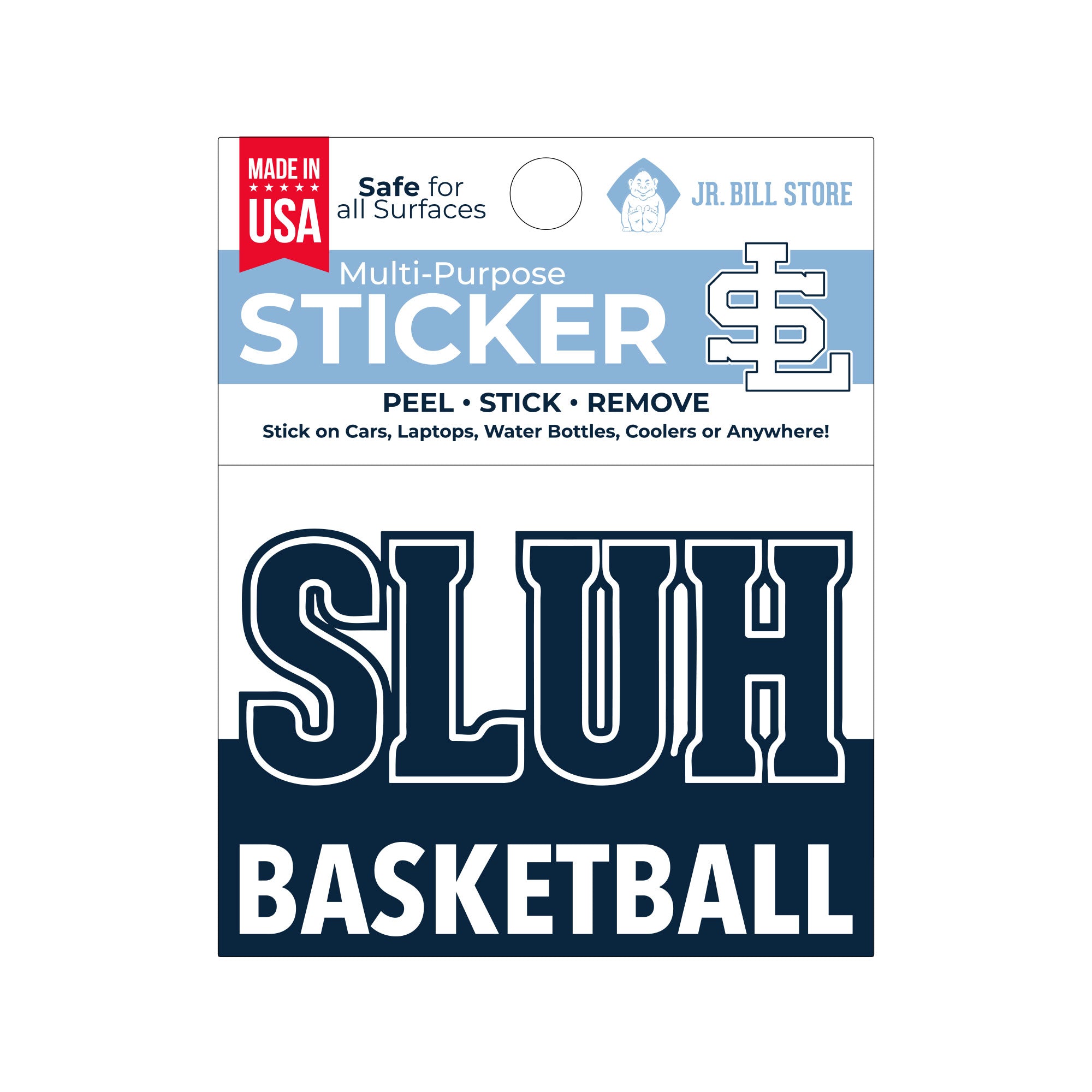 SLUH Basketball 3" x 4" Vinyl Sticker – JR. BILL STORE